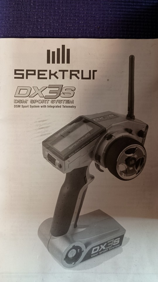 SPEKTRUM DX3 RADIO 2.4GHZ DSM Dsmr Dsmx Race Telemetry Remote Rc Car ...