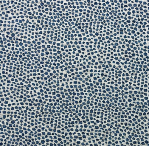 BALLARD DESIGN TULLY TEAL BLUE RAISED ANIMAL SPOT WOVEN FABRIC BY YARD ...