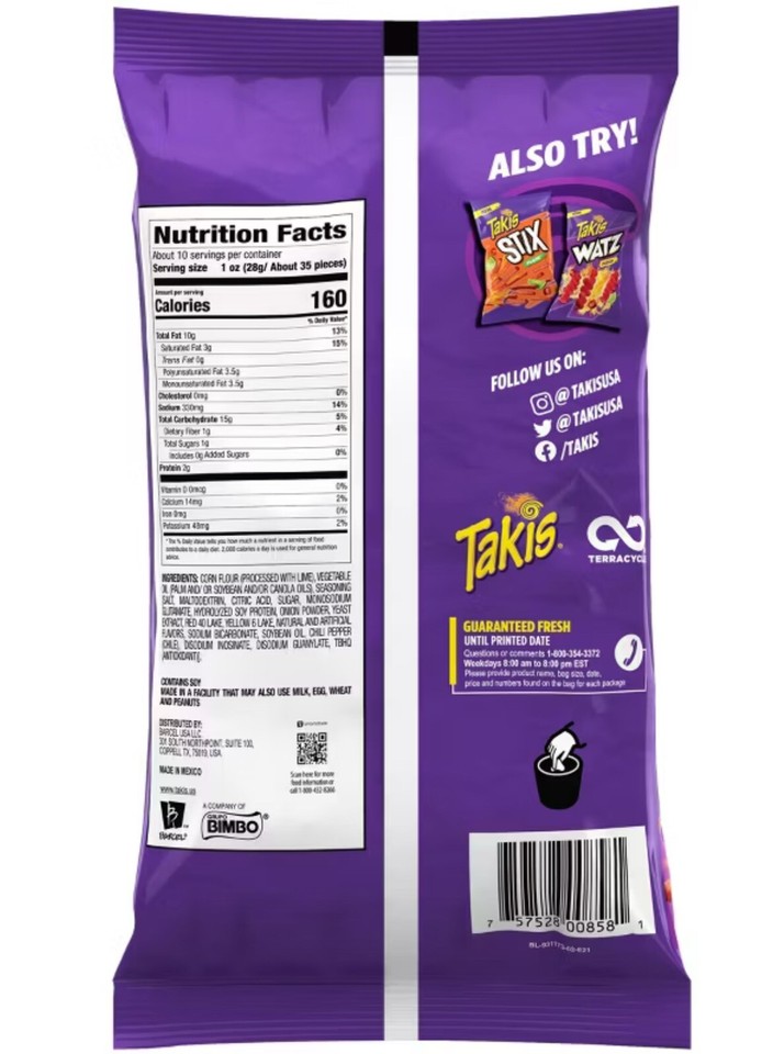 🟢 New Limited Edition Takis STIX Fuego Lime Spicy Corn Crunch Sticks 9 ...