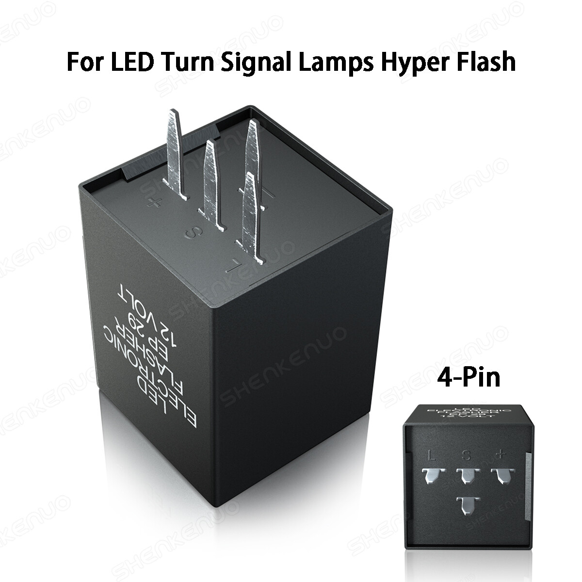 4-Pin EP29N LED Flasher Relay Fix Hyper Flash Turn Signal Decoder Load ...