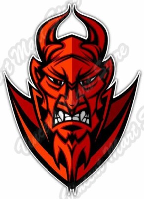 Satan Devil Lucifer Demon Evil Hell Car Bumper Vinyl Sticker Decal 3.5 ...