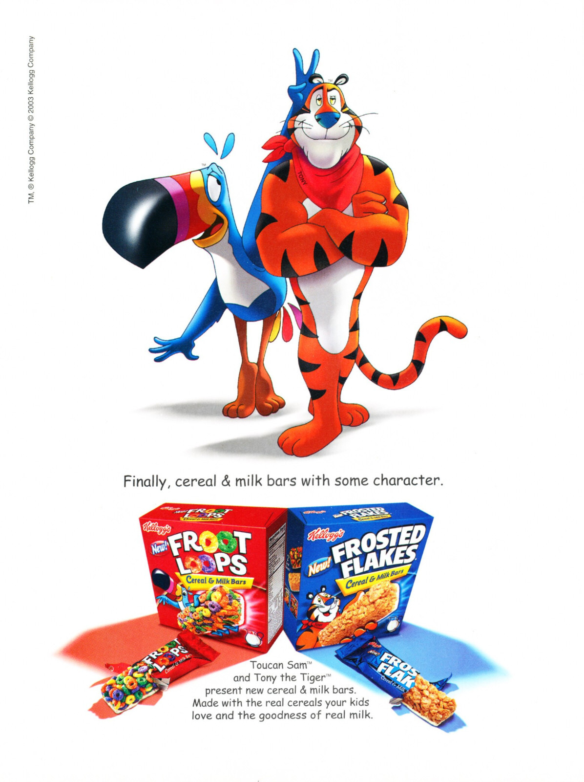 KELLOGG'S FROSTED FLAKES AD #06 MAGAZINE promo AD 2003 TONY & TIGER | eBay