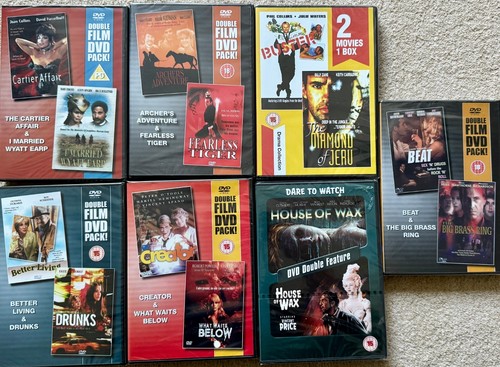 Double Film DVD Packs Old Classic Movies Job Lot Bundle - NEW & SEALED ...