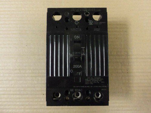 GE TQD TQD32200 3 Pole 200 Amp 240v Silk Screen Circuit Breaker AK | eBay