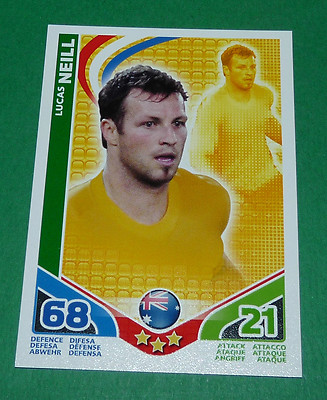 NEILL AUSTRALIA AUSTRALIE TOPPS MATCH ATTAX TRADING CARD GAME FOOTBALL ...