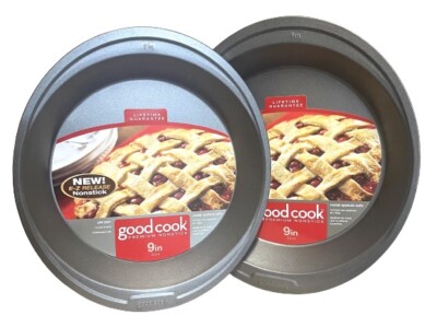 Good Cook Pie Pan 9" Premium Nonstick Easy Release Bakeware pack of 2 ...