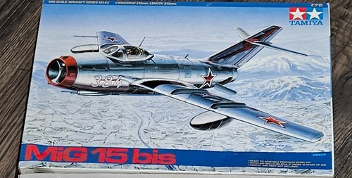 Tamiya 1/48 Kit # 61043-2000 Mig 15 Bis 1:48 Scale Model Kit *Sealed ...