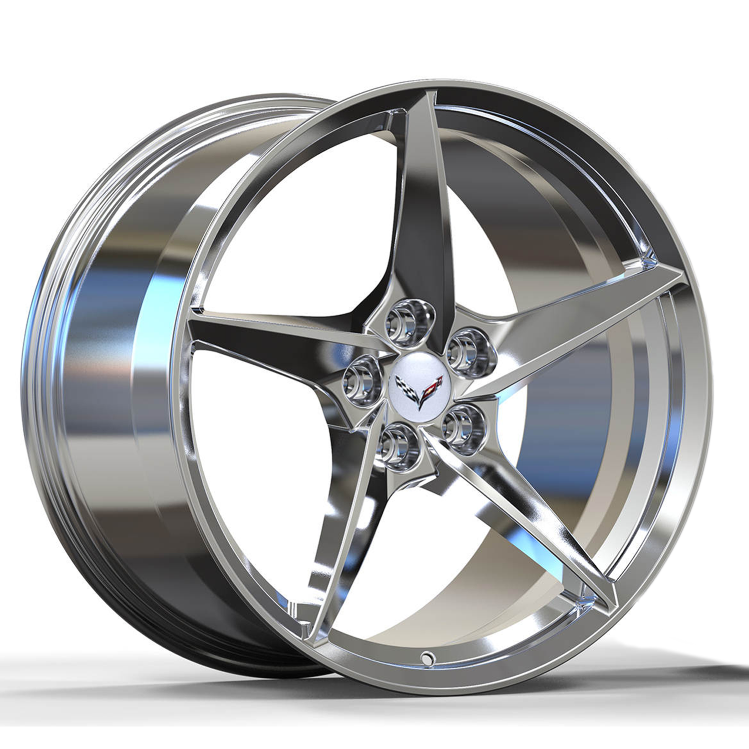 20" 21" GEM G8E Forged Chrome wheels for C8 Corvette Z06 / E-Ray ...