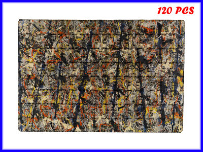 Jackson Pollock - Blue Poles Art Paint - 120 Piece Jigsaw Puzzle | eBay