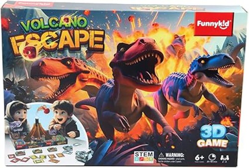 Dinosaur Volcano Escape Game Board Game 2-4 Players 25-40 Minutes NEW ...