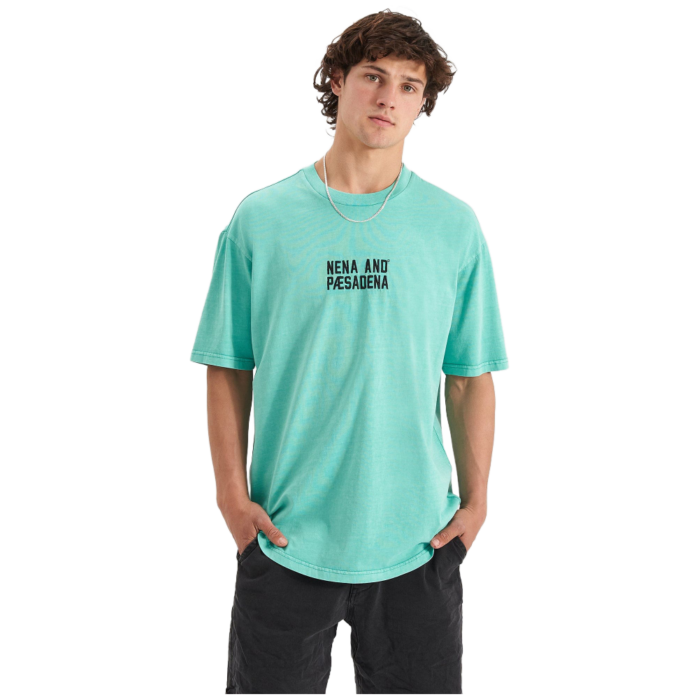 Nxp | Marathon Heavy Box Fit Scoop T-Shirt Pigment Mint Green | eBay ...