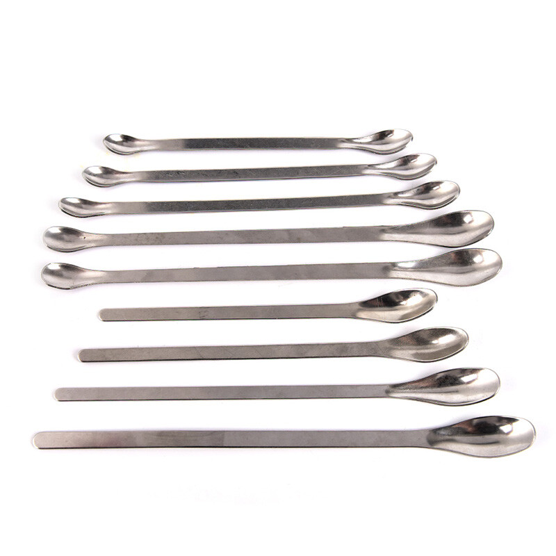 Double-head Stainless Steel Lab Spoon Scraper Dental Instruments ...