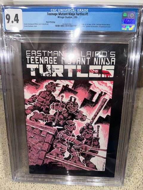 Teenage Mutant Ninja Turtles #1 CGC 9.4 3rd Print Rare WP! TMNT Third ...