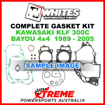 Whites Kawasaki KLF300C Bayou 4X4 1989-2005 Complete Top Bottom Gasket ...