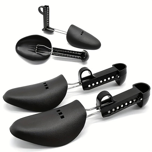 1 pair Men Adjustable Form Plastic Shoe Tree Shaper Keeper Boot Shoe ...