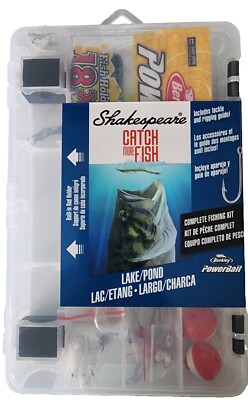 Catch More Fish Tackle Box Kit Lake/Pond With Berkley PowerBait | eBay
