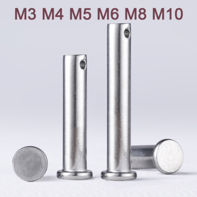 Stainless Steel Flat head Cotter-Pin Clevis Pins with Head Solid Pin 3 ...