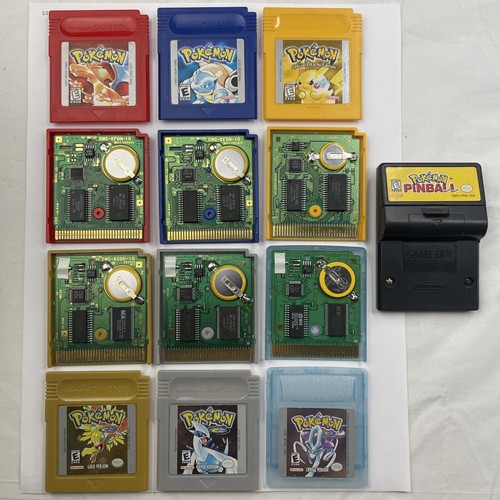 Clean! Pokemon Red Blue Yellow Silver Gold Crystal GBC *AUTHENTIC *NEW ...