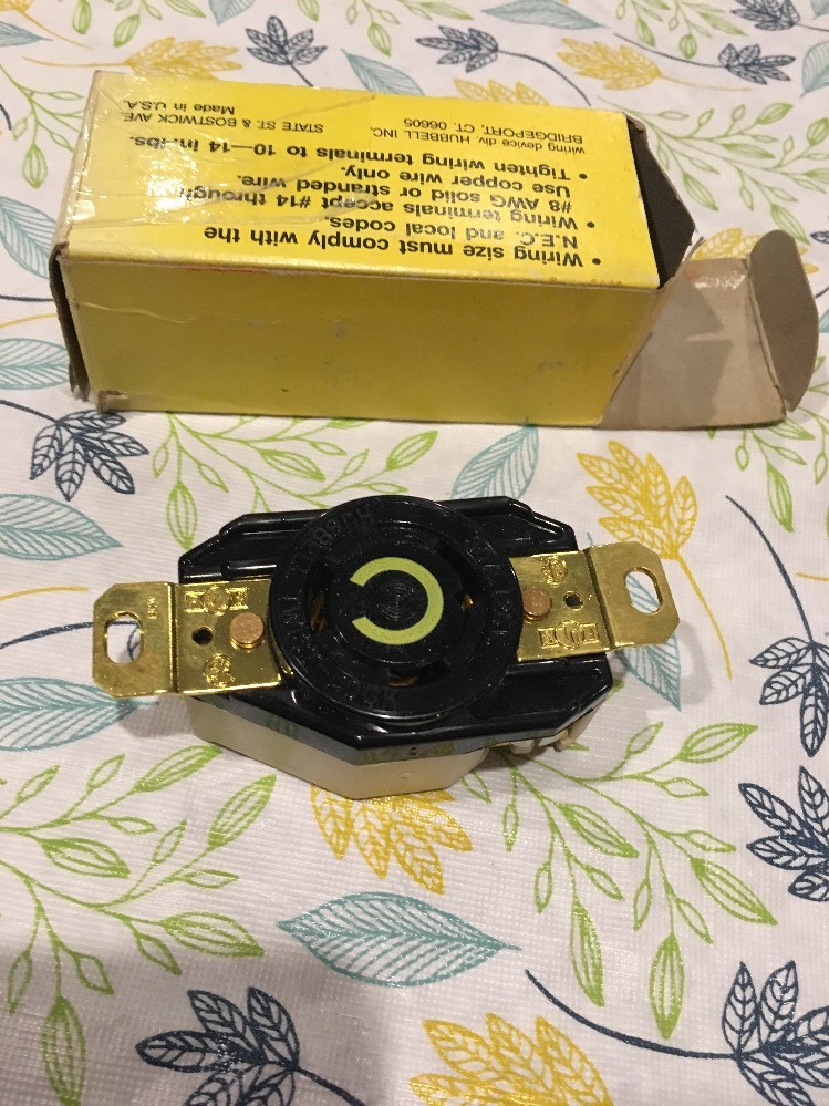 NEW HUBBELL 2610A TWIST-LOCK 2P 3W Receptacle | eBay