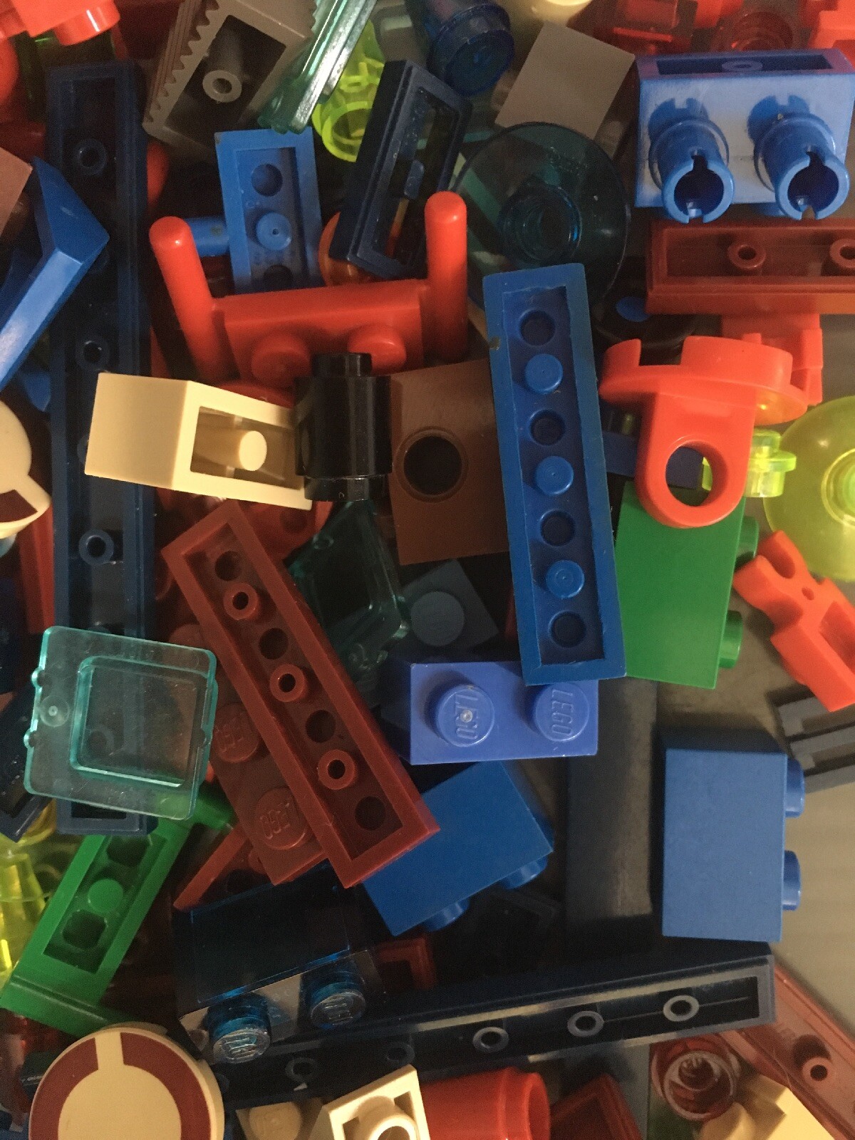140 SMALL Lego Pieces Hinges Discs Translucent Huge Variety Tiny Legos ...