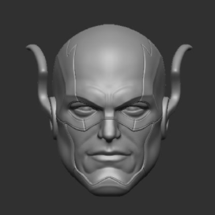 The Flash v1 custom head sculpt for 4" 6" 7" 12" DC Comics action ...