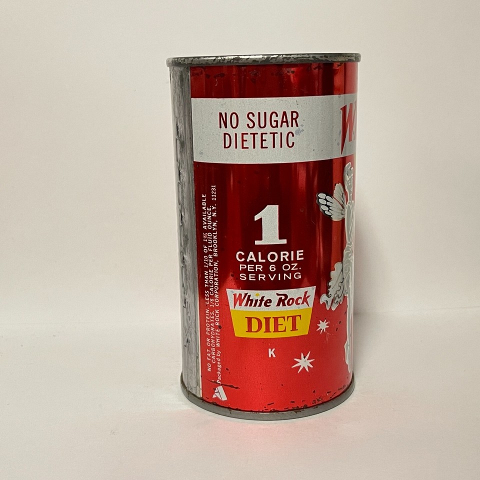 White Rock DIET COLA Pull Tab soda pop can INSERT TAB JUICE TAB NO ...