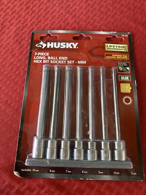Husky 3/8 In. Drive SAE Long Ball Hex Bit Socket Set (7-Piece) | eBay