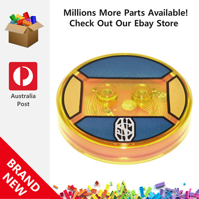 Genuine LEGO™ Transparent Yellow Dimensions Toy Tag 4 x 4 x 2/3 18605 ...