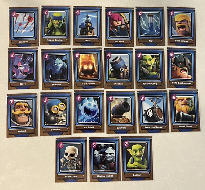 🚀📈CLASH ROYALE Trading Cards Brown Common COMPLETE SET | eBay
