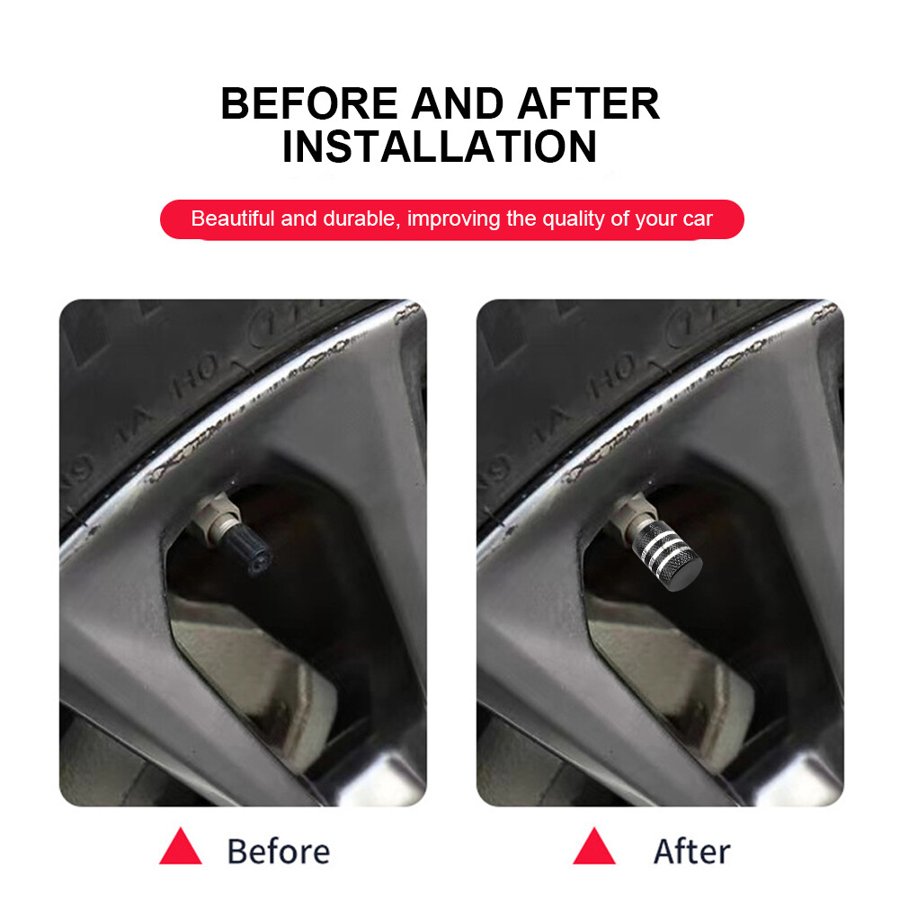 Tire Air Caps Leak-Proof Tire Valve Caps Decor for Auto Truck SUV ...