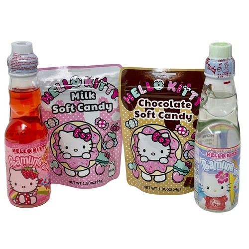 Hello Kitty Ramune Soda and Soft Candy Snack Gift Bundle | eBay