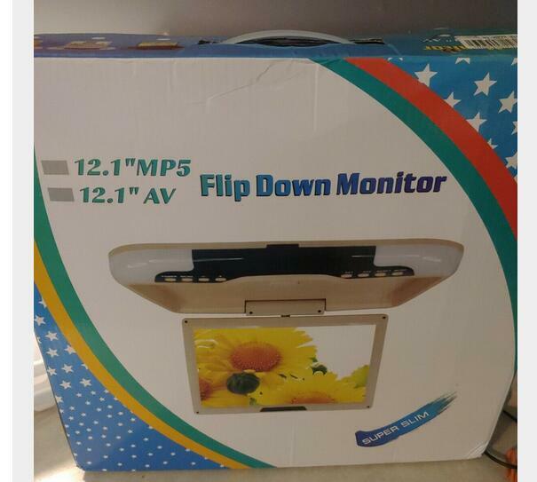 13inch Car Roof Monitor LCD TFT Overhead Flip Down Car Ceiling Screen ...