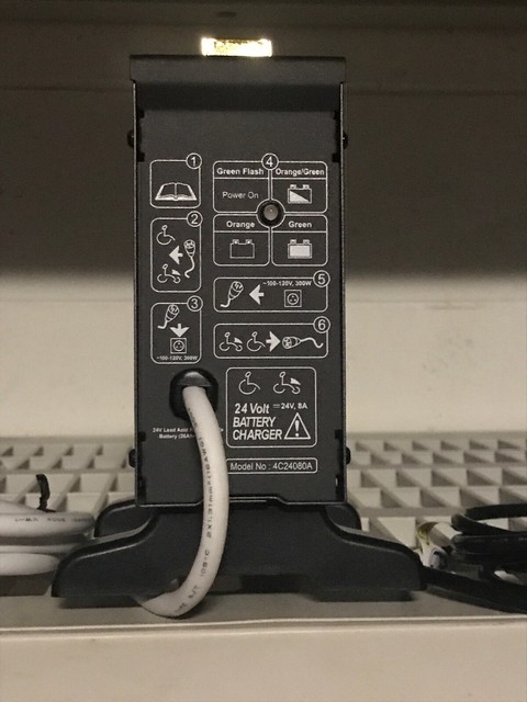 NOS Power Wheelchair Battery Charger 24 Volt 8 Amp Model 4C24080A for ...