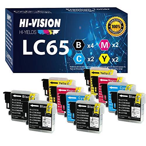 ® Compatible LC-65 LC65 Ink Cartridge Replacement (4 Black, 2 Cyan, 2 ...