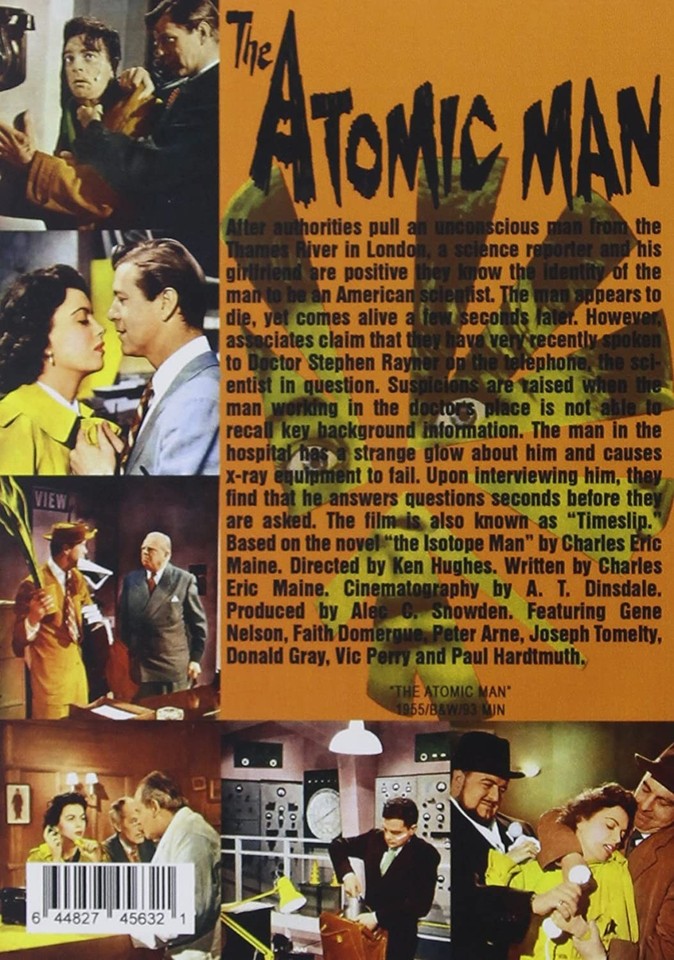 The Atomic Man (DVD) Gene Nelson Faith Domergue Joseph Tomelty Donald ...