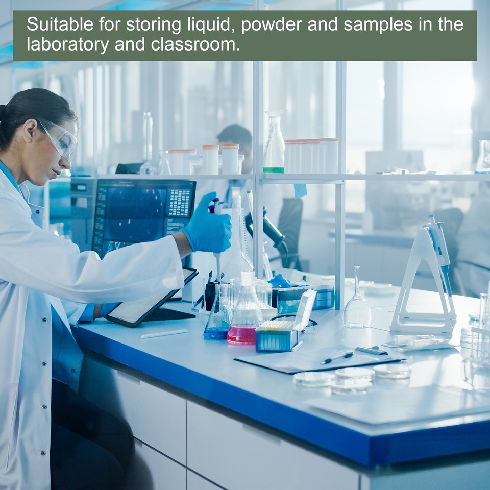 2 Pcs Chemical Storage Bottle,for Laboratory, Stores, Factory (White, 100-ML) 746453471249| eBay