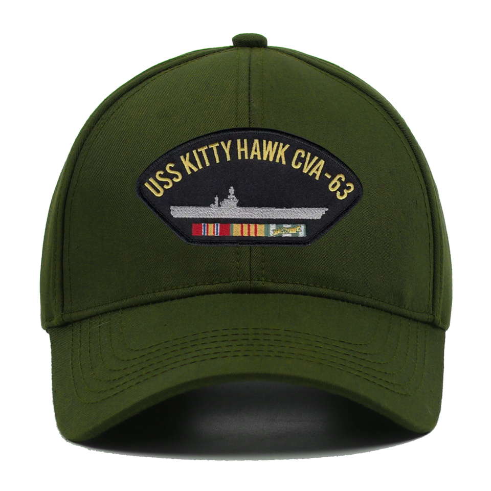 USS Kitty Hawk CVA-63 Vietnam Embroidered Hat, Veteran Cap,Trucker Hat ...