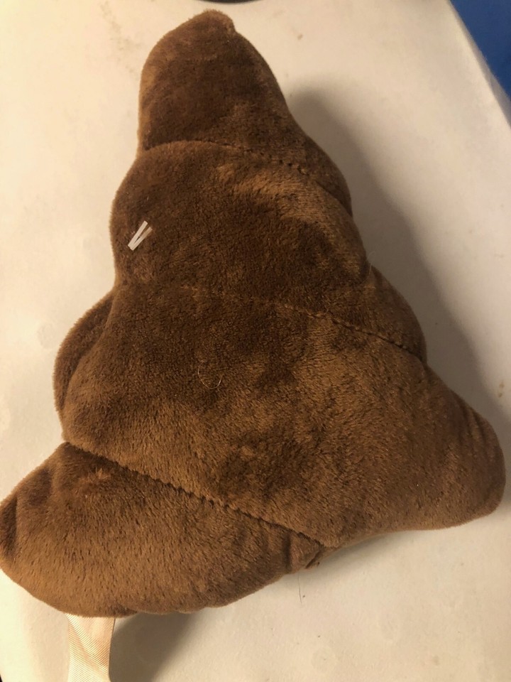 Ms. Poop Emoji With Pink Bow Smiling 7” Plush - Collectible Fun Poomoji ...