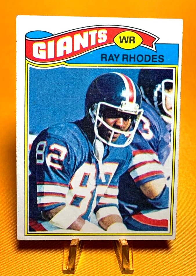 1977 Topps 🏈 Football RAY RHODES #98, 💥RC💥, N.Y. Giants - EX | eBay