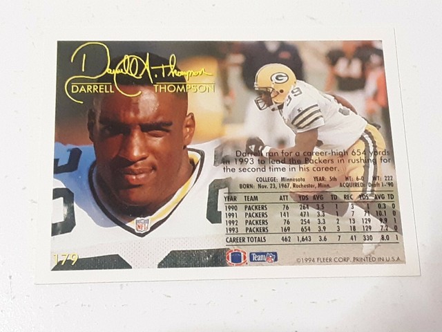1994 Fleer - #179 Darrell Thompson for sale online | eBay