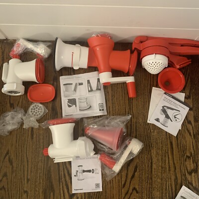 Tupperware Fusion Master System With Meat Mincer, Sorbet Maker , Juicer ...