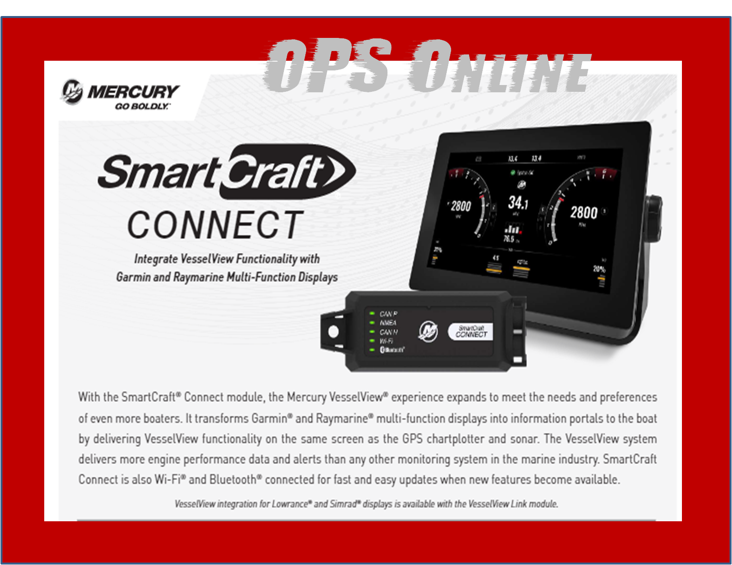 Mercury NMEA Smartcraft Connect Module Dual Eng Part #: 8M0173696 | 1 ...