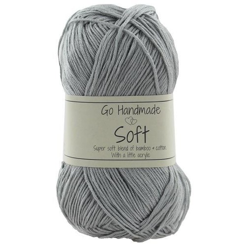 Go Handmade Soft Yarn - Bamboo/Cotton Mix 50g Ball Choice of 3 Colours ...