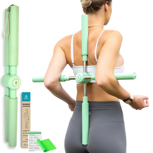 Posture Corrector Yoga Cross Stick - Back Pain Relief for Men Women ...