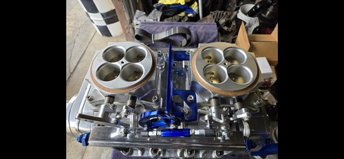 Billet Dual Inline Carb Or throttle Body Linkage For Supercharged ...