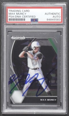 Max Muncy Signed 2021 Panini Prizm Draft Picks #25 (PSA Authentic) | eBay