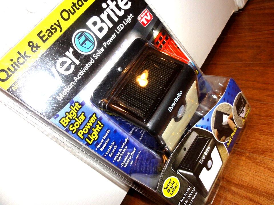 Everbrite Solar Powered Motion-Activated LED Outdoor Light AS SEEN ON ...
