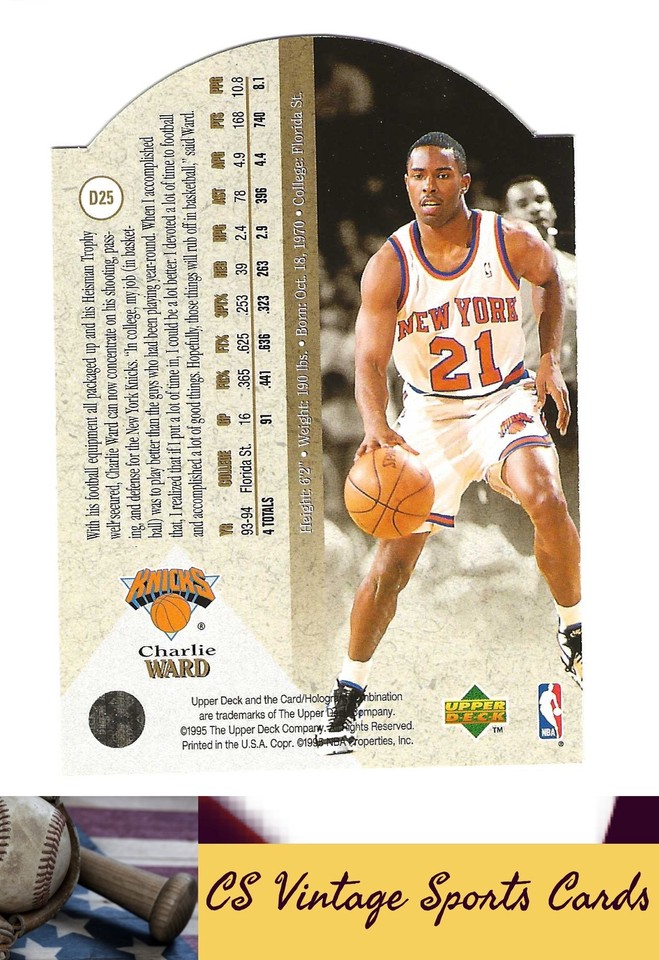 1994-95 SP #D25 Charlie Ward Die Cut | eBay