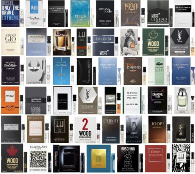 Men's Cologne Sample Vials Set – 8 Miniature Travel-Size Fragrance ...