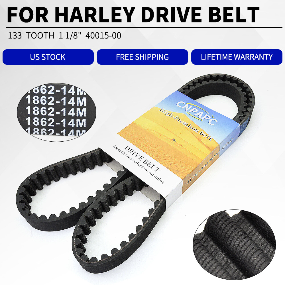 NEW REAR DRIVE BELT 133 11/8" FOR HARLEY DYNA FXD SUPER GLIDE FXDL REPL ...